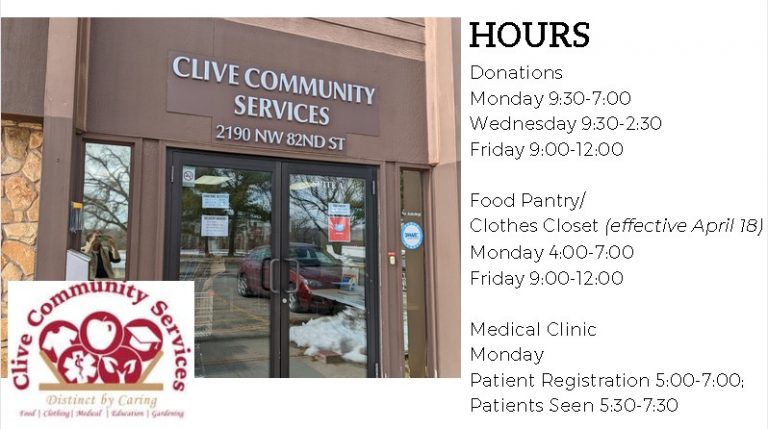 Email Newsletter – Clive Community Services